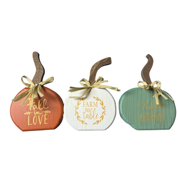 Accents | New 3 Piece Pumkin Set | Poshmark